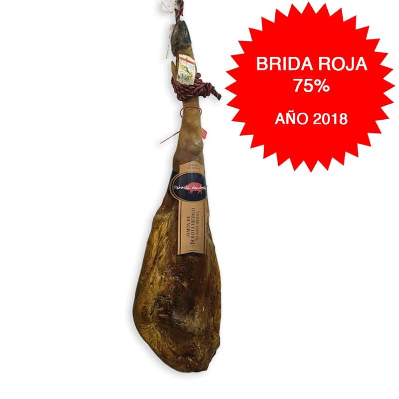 Jamón Ibérico Bellota BRIDA ROJA 75% Raza Ibérica del 2019 » Toni & Ina ...
